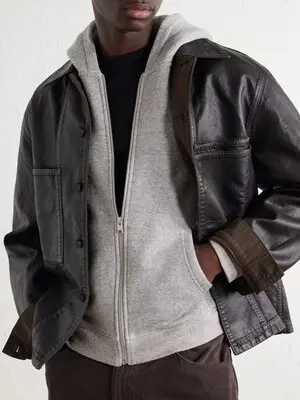 FRAME Cotton-jersey Zip-up Hoodie