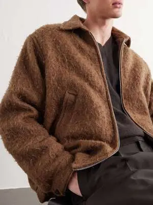 KAPTAIN SUNSHINE Brushed Wool-blend Woven Blouson Jacket