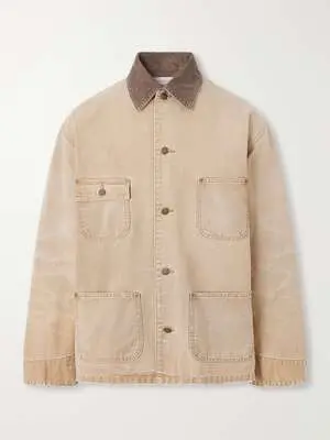 John Elliott Desert Snow Distressed Denim Jacket - Camel