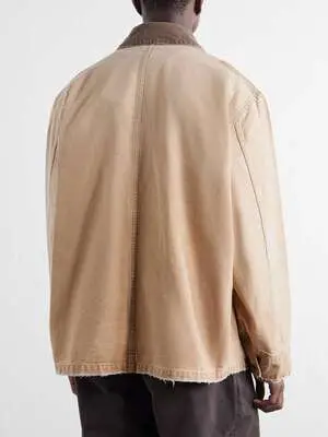John Elliott Desert Snow Distressed Denim Jacket