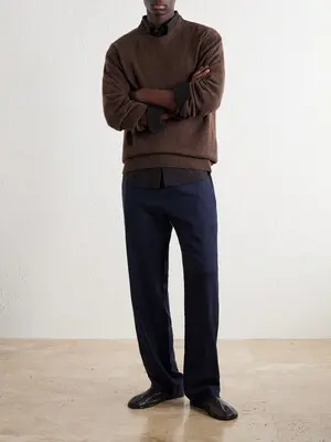 THE ELDER STATESMAN Statesman Cashmere Sweater - Brown