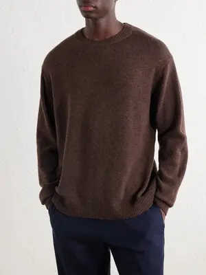 THE ELDER STATESMAN Statesman Cashmere Sweater - Brown