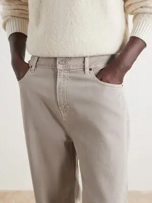 FRAME The Relaxed Straight-leg Jeans - Neutrals