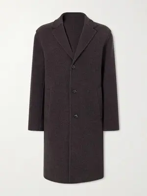 PIACENZA CASHMERE 1733 Brushed Cashmere Felt Coat - Brown