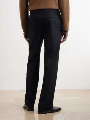 THE ROW Solal Straight-leg Wool-twill Trousers