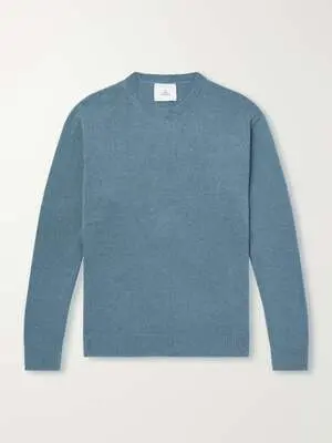 THE ELDER STATESMAN Statesman Cashmere Sweater - Blue