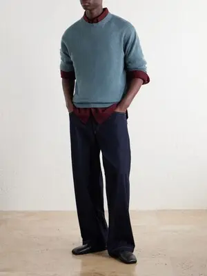 THE ELDER STATESMAN Statesman Cashmere Sweater - Blue