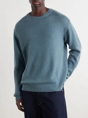 THE ELDER STATESMAN Statesman Cashmere Sweater - Blue