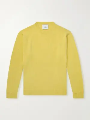 THE ELDER STATESMAN Statesman Cashmere Sweater - Yellow