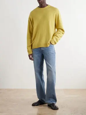 THE ELDER STATESMAN Statesman Cashmere Sweater - Yellow