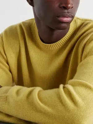 THE ELDER STATESMAN Statesman Cashmere Sweater - Yellow