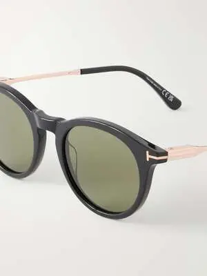 TOM FORD Oliver 02 Round-frame Acetate Sunglasses