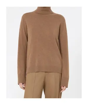 Max Mara Ribbed Turtleneck Knitted Sweater