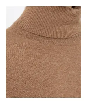 Max Mara Ribbed Turtleneck Knitted Sweater