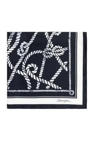 Dolce & Gabbana Dolce Gabbana Nautical Rope Print Scarf
