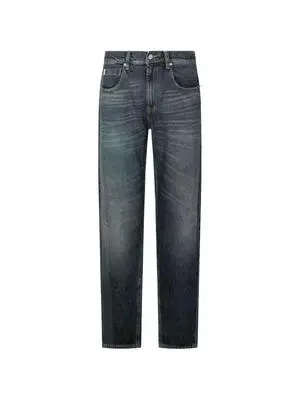 THE.NIM Stone-washed Five-pocket Jeans - Blue