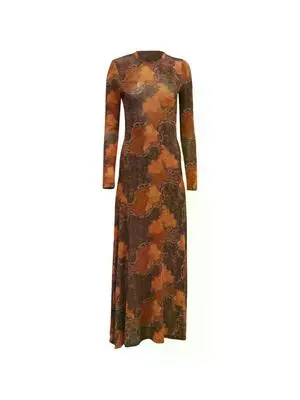 Ulla Johnson Amari Printed Jersey Dress - Orange
