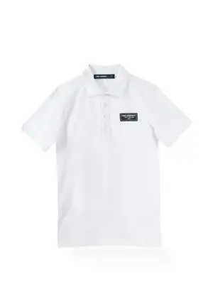 Karl Lagerfeld Logo-patch Polo Shirt - White