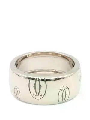 Cartier 2010s Happy Birthday Logo-engraved Ring - Silver