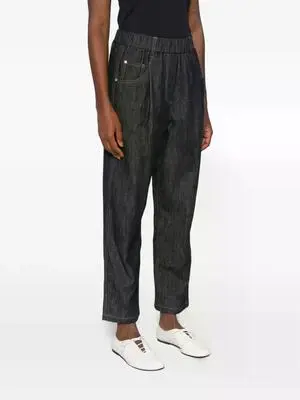 Brunello Cucinelli Pleated Elasticated-waist Jeans