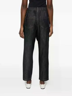 Brunello Cucinelli Pleated Elasticated-waist Jeans