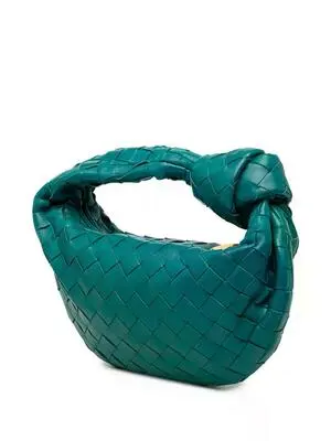 Bottega Veneta 2012-2026 Mini Nappa Intrecciato Jodie Hobo Bag - Blue