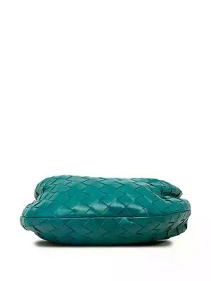 Bottega Veneta 2012-2026 Mini Nappa Intrecciato Jodie Hobo Bag - Blue