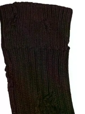 Dolce & Gabbana Distressed Ribbed-knit Socks