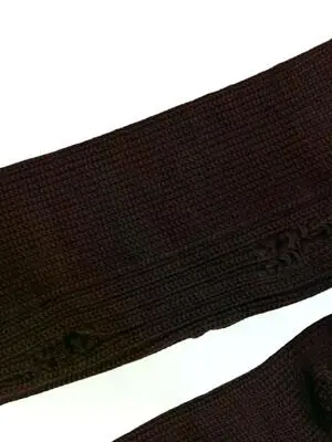 Dolce & Gabbana Distressed Ribbed-knit Socks