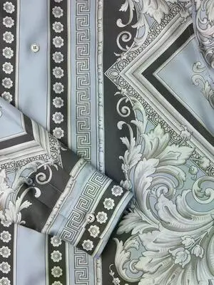 Versace Printed Silk Twill Regular Shirt