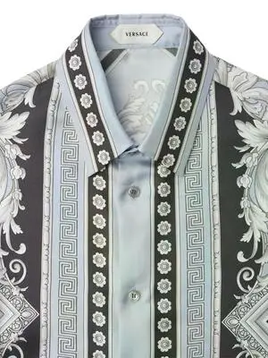 Versace Printed Silk Twill Regular Shirt