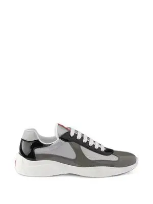 Prada America's Cup Lace-up Sneakers - Grey