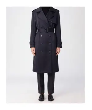 SEMICOUTURE Double-breasted Belted Trench Coat