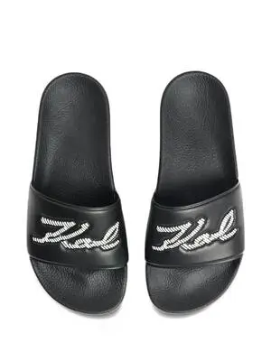Karl Lagerfeld Karl Signature Whipstitch Sandals