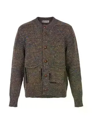 NAMACHEKO Elric Button-up Flecked Cardigan - Brown