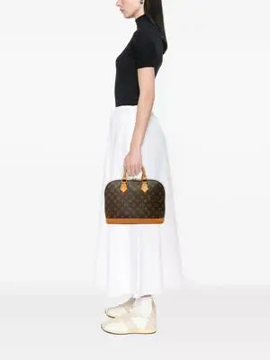 LOUIS VUITTON 2001 Monogram Alma Pm Handbag - Brown