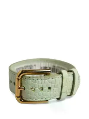 Dolce & Gabbana Textured Leather Bracelet - Neutrals