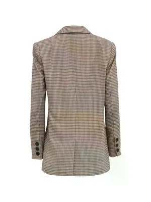ANINE BING Houndstooth-print Double-breasted Blazer