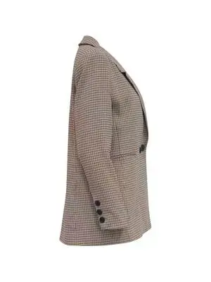 ANINE BING Houndstooth-print Double-breasted Blazer