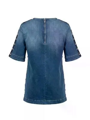 TRUSSARDI Stud-embellished V-neck Blouse