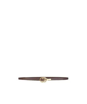 Rag & Bone Minimalist Leather Thin Belt - Brown