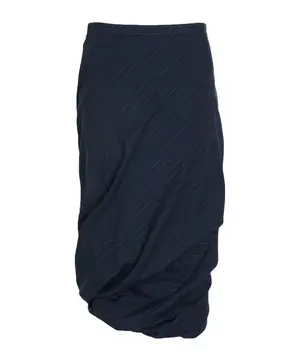 Balenciaga Striped Asymmetric Skirt