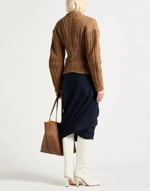 Balenciaga Striped Asymmetric Skirt