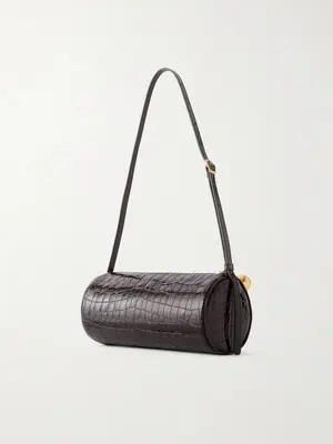 JIMMY CHOO Tube Mini Croc-effect Leather Shoulder Bag