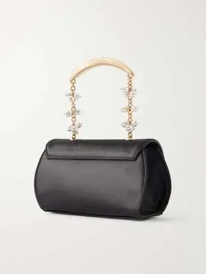 Cult Gaia Fiona Bead-embellished Top-handle Bag