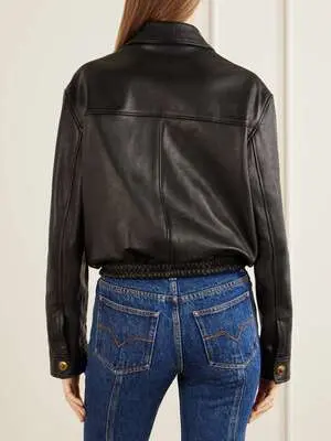 Versace Medusa-embellished Leather Blouson Jacket