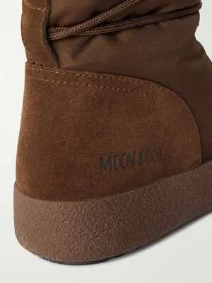 Moon Boot Ltrack Legacy Suede-trimmed Nylon Knee Boots