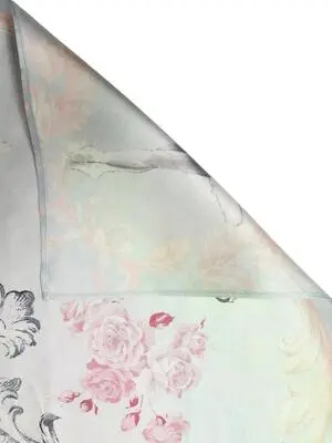 Dolce & Gabbana Ballerina Floral-print Scarf - Neutrals