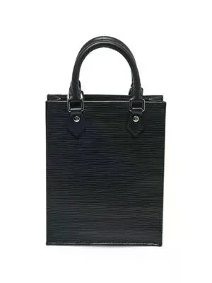 LOUIS VUITTON Sac Plat Petit Tote Bag - Black