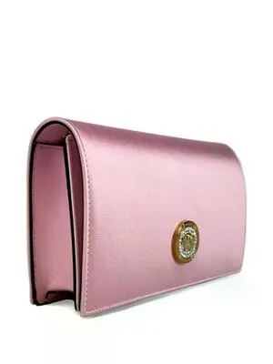 Versace Mini Medusa-plaque Crystal-embellished Cross Body Bag - Pink